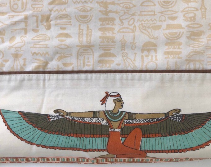 Egyptian Motif Springmaid Double Flat Sheet 1970's - Etsy