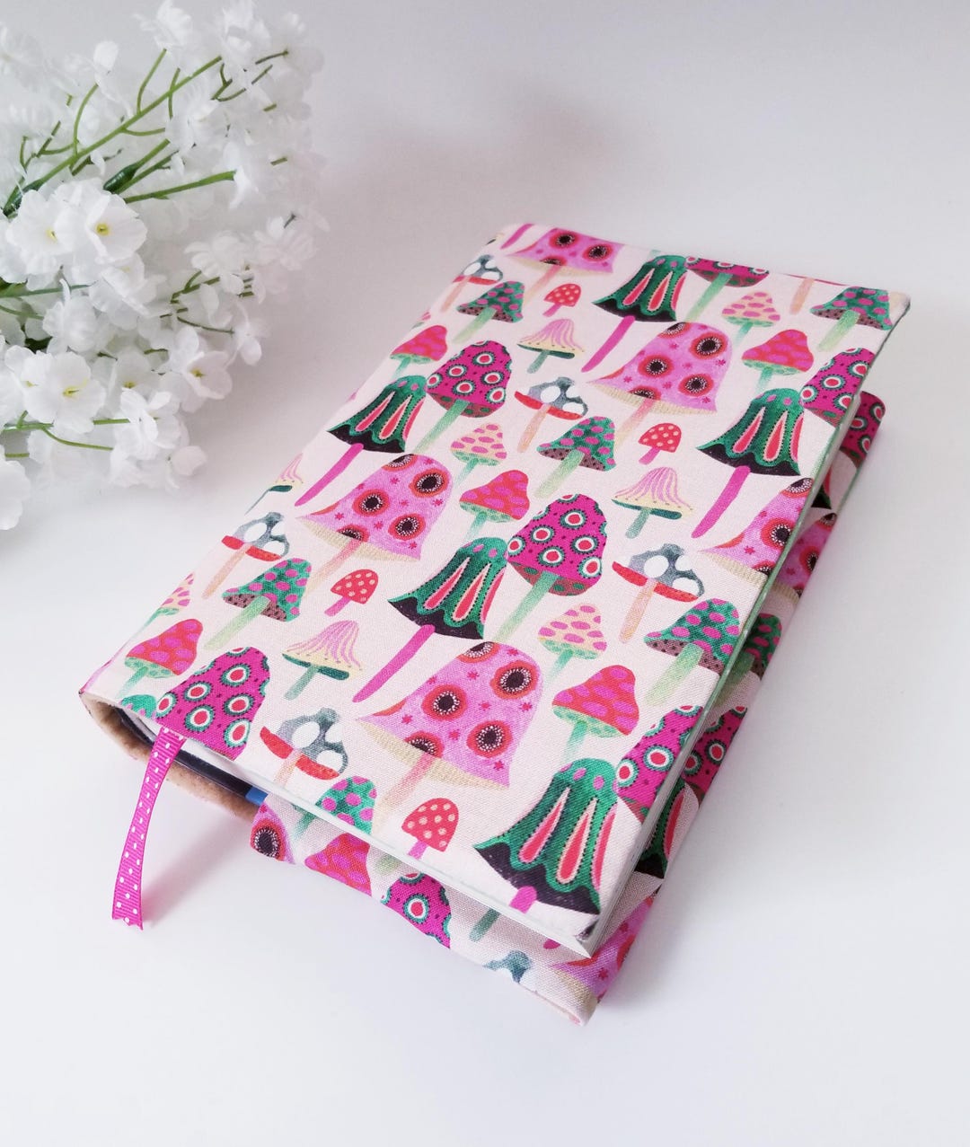 Adjustable Book Cover, Adjustable Book Sleeve, Fabric Book Cover ...
