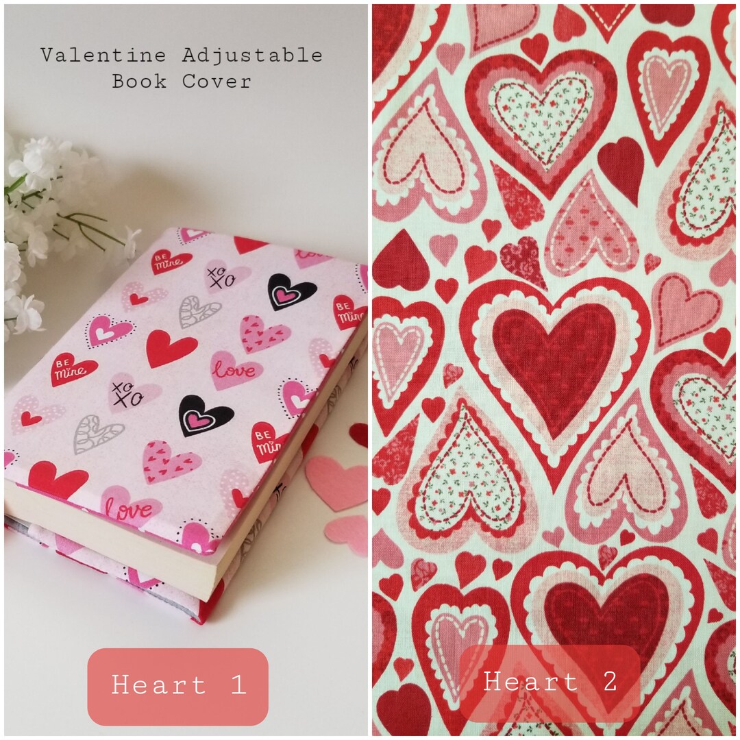 Adjustable Book Cover, Adjustable Book Sleeve, Fabric Book Cover ...