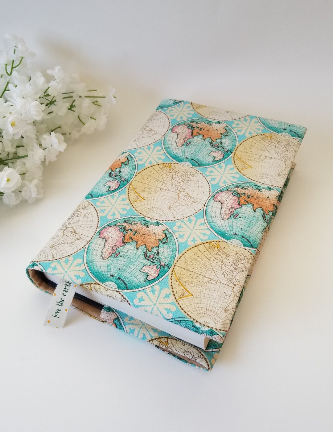 Adjustable Book Cover, Adjustable Book Sleeve, Fabric Book Cover ...