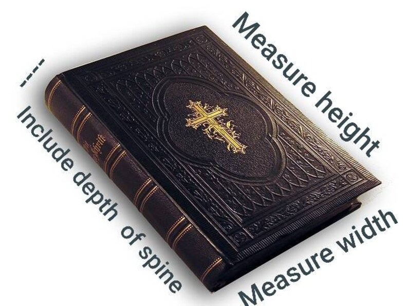 Bible Cover, Adjustable Bible Cover, Fabric Bible Cover, Custom Fitted ...
