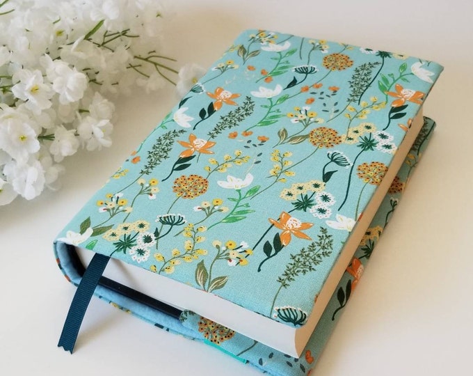Bible Cover, Adjustable Bible Cover, Fabric Bible Cover, Custom Fitted ...