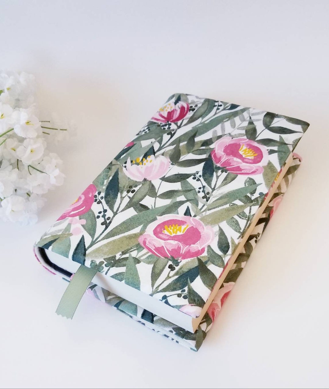 Bible Cover, Adjustable Bible Cover, Fabric Bible Cover, Custom Fitted ...