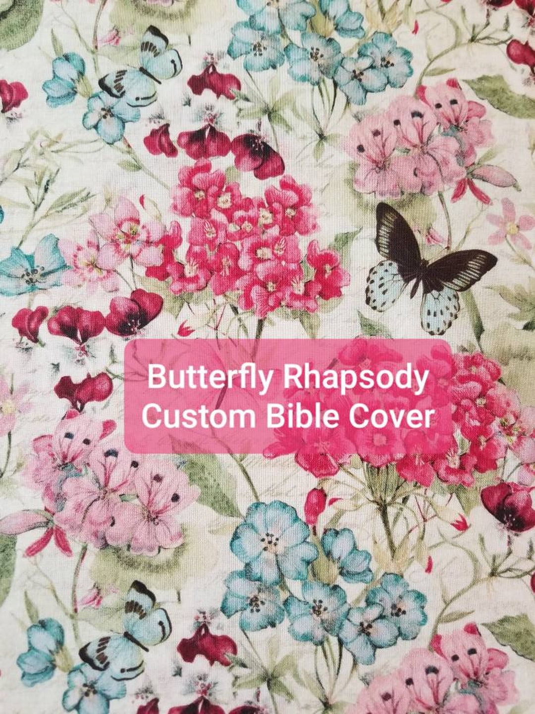 Bible Cover, Adjustable Bible Cover, Fabric Bible Cover, Custom Fitted ...