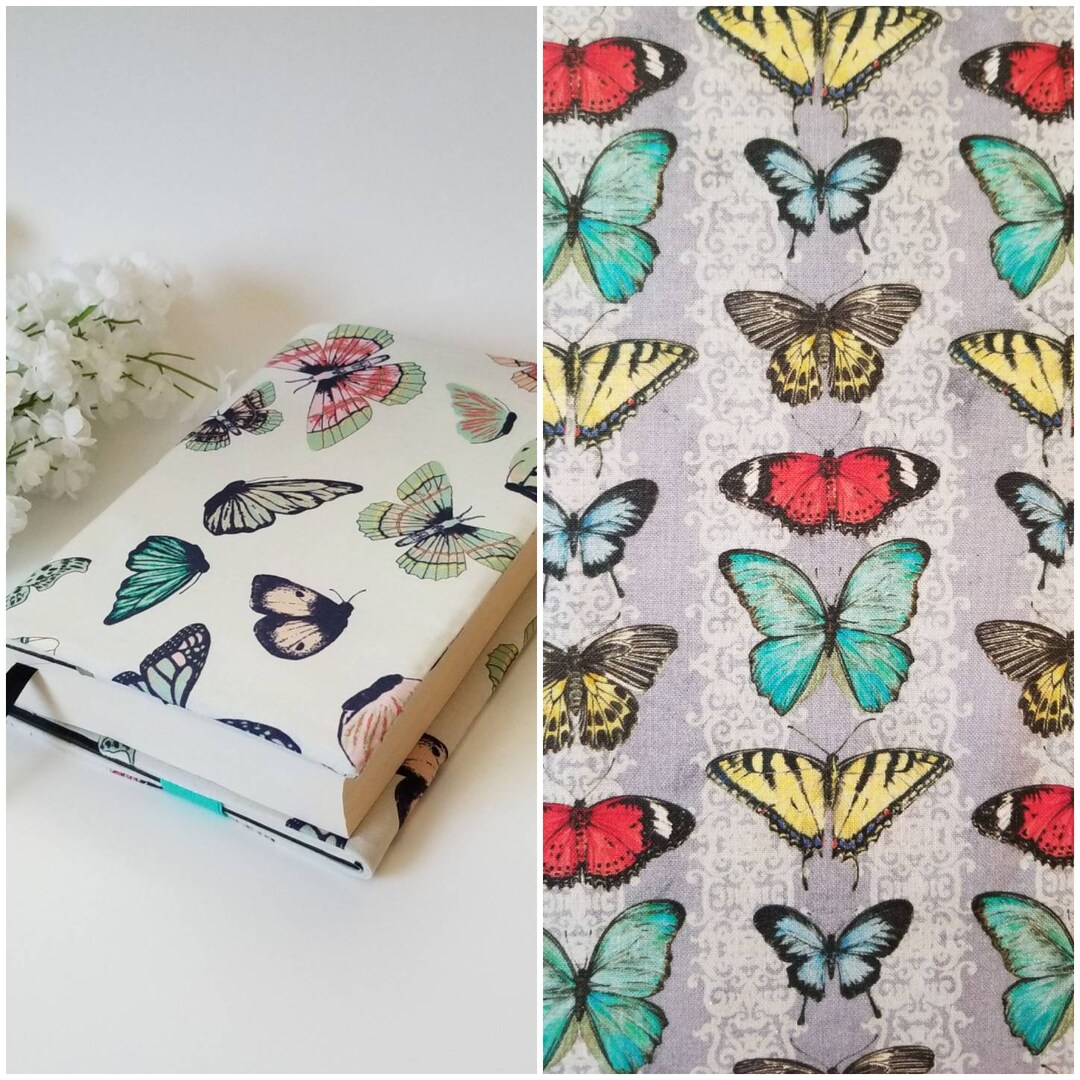 Adjustable Book Cover, Adjustable Book Sleeve, Fabric Book Cover ...