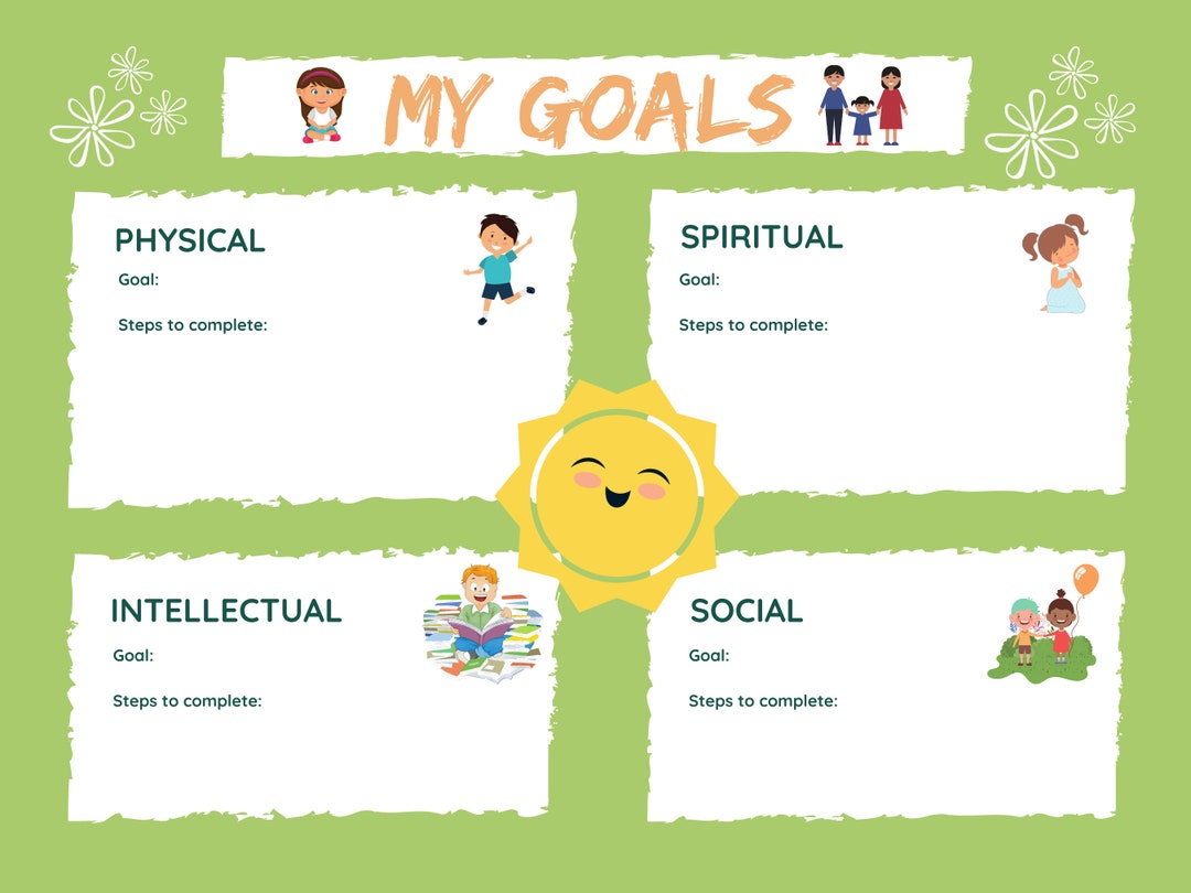 Kids' Goal Chart - Etsy