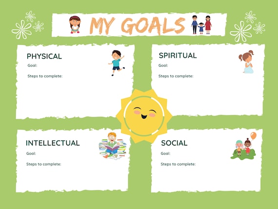 Kids' Goal Chart - Etsy