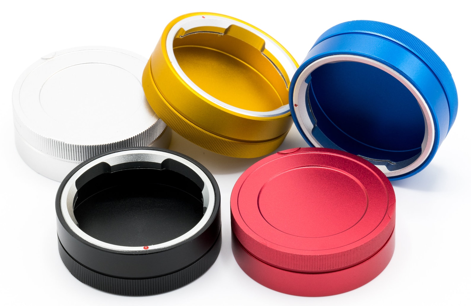 Colored Anodized Metal Rear Lens Caps for M-mount Lenses leica, Zeiss ...