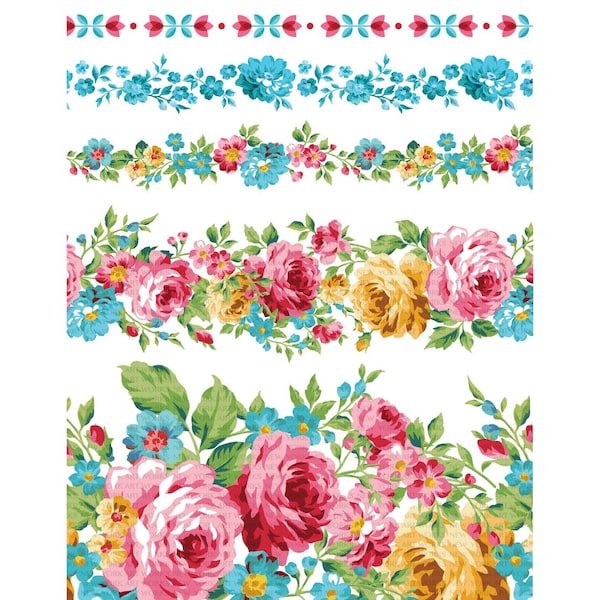 Rose Border - Etsy