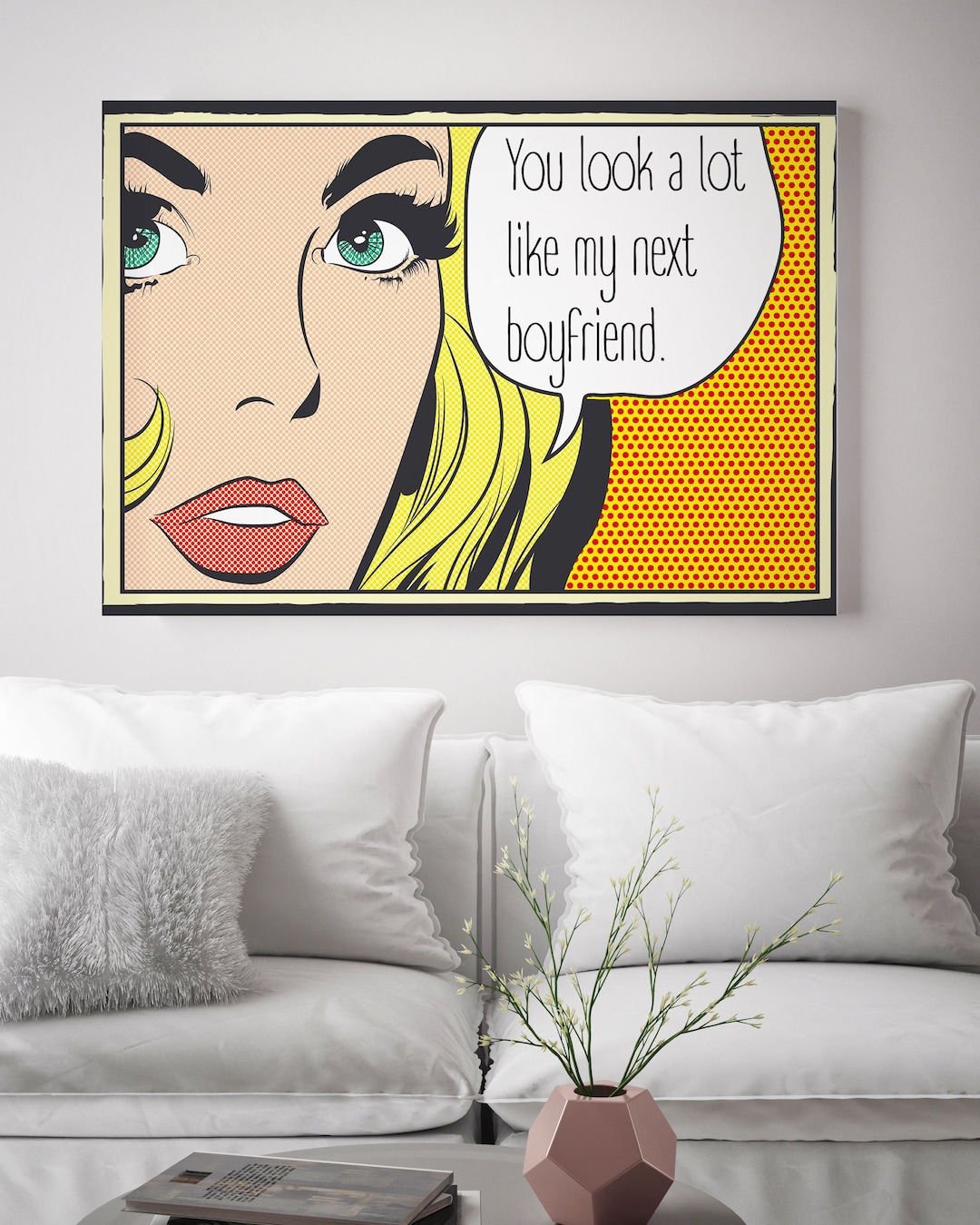 Roy Lichtenstein Inspired Pop Art Poster Download, DIY Wall Artwork ...