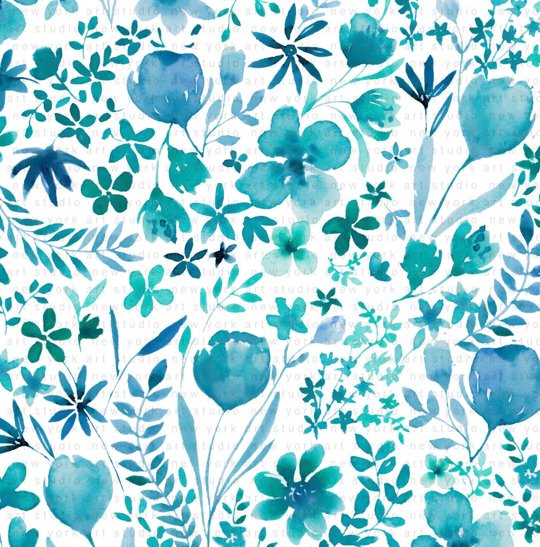 PATCHWORK MEDLEY Watercolor Floral Background Designs Downloads Country ...