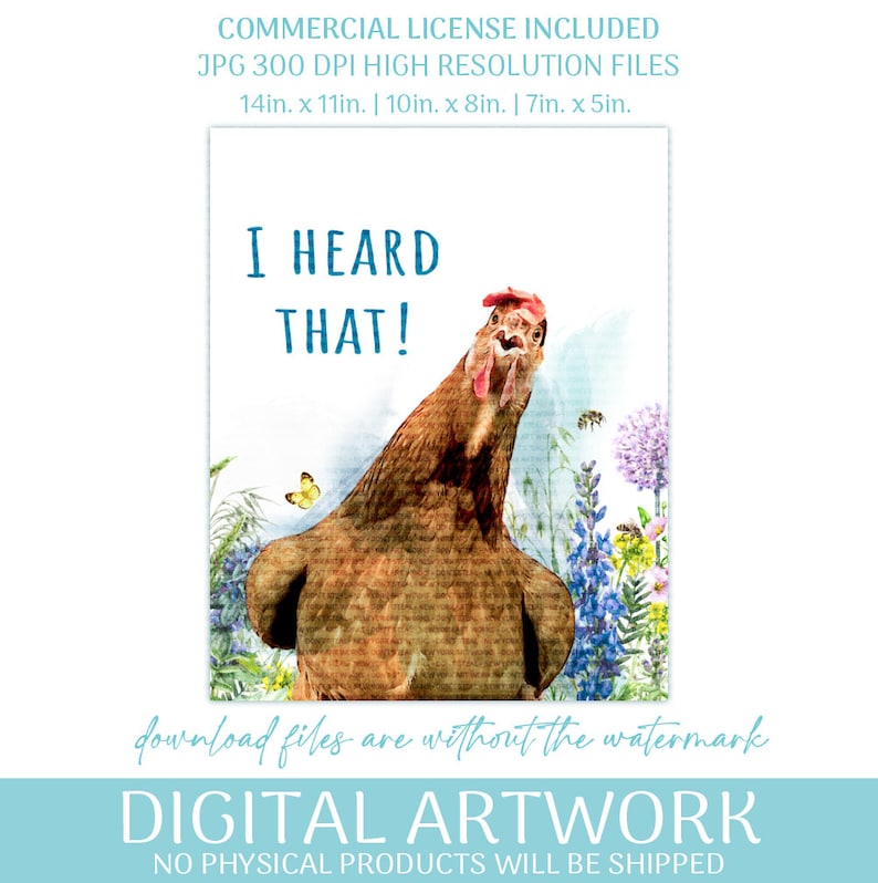 Funny Animal Bathroom Art Prints: Farmhouse Decor (Digital Download ...