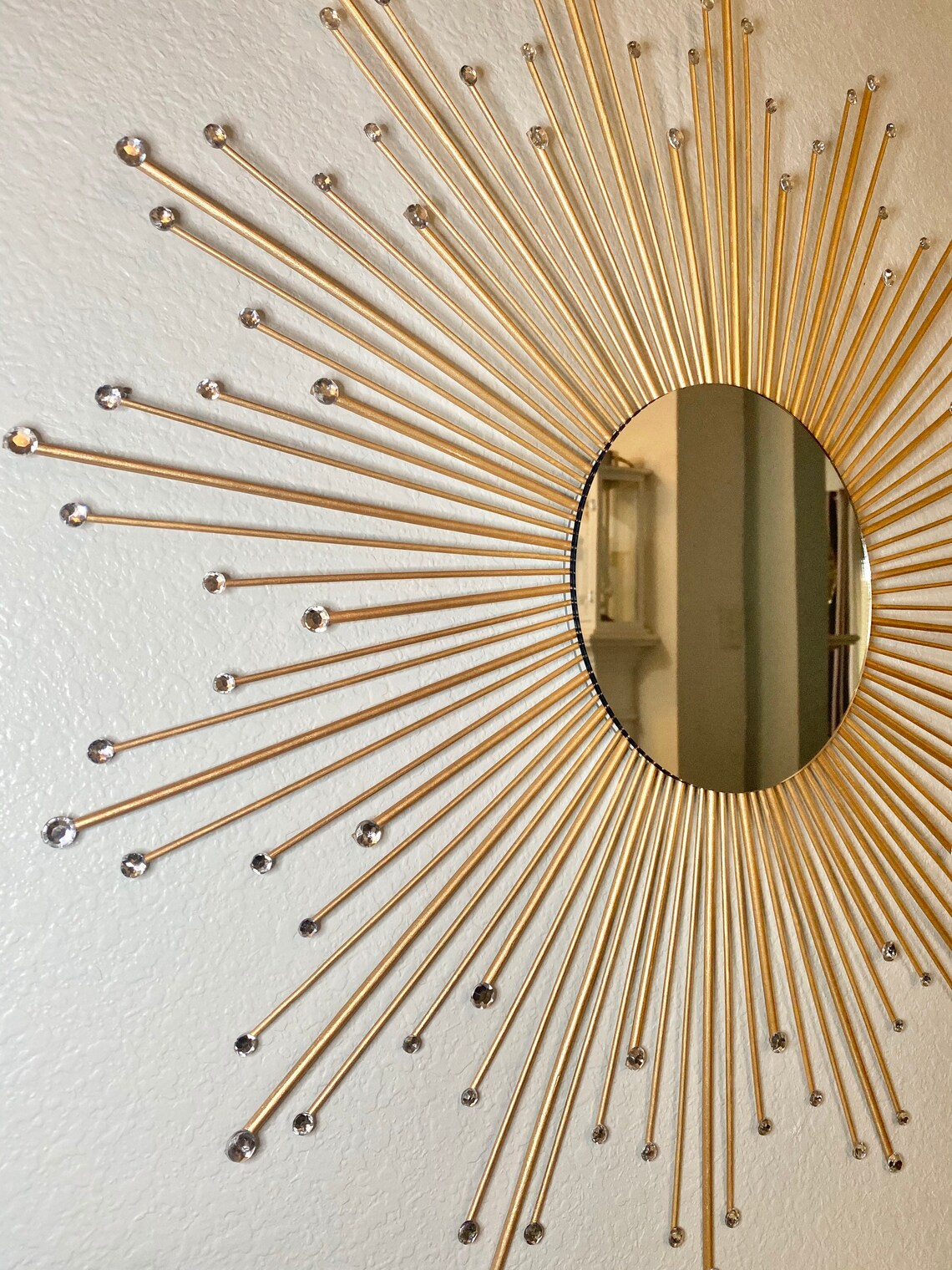 30 Sparkle Sunburst Mirror Gems Sunburst Mirror | Etsy