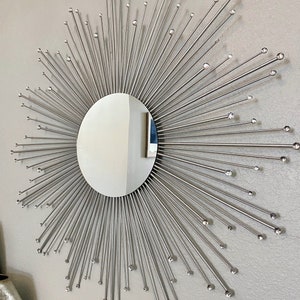 2 Sparkle Sunburst Mirror Set (29") (17”), Starburst Mirror, Sun Mirror ...