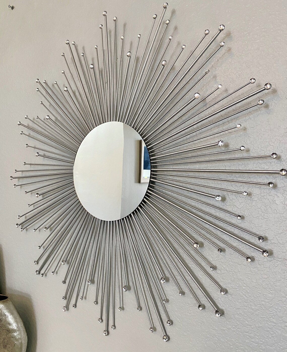 30 Sparkle Sunburst Mirror Gems Sunburst Mirror | Etsy