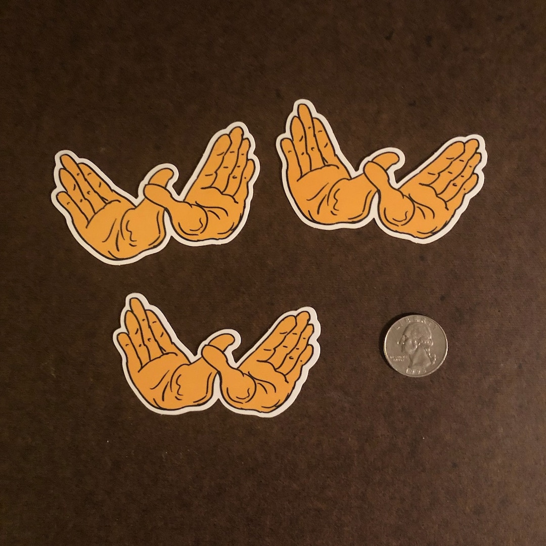 3 Wu-tang Hands Original Stickers 100% Weatherproof - Etsy