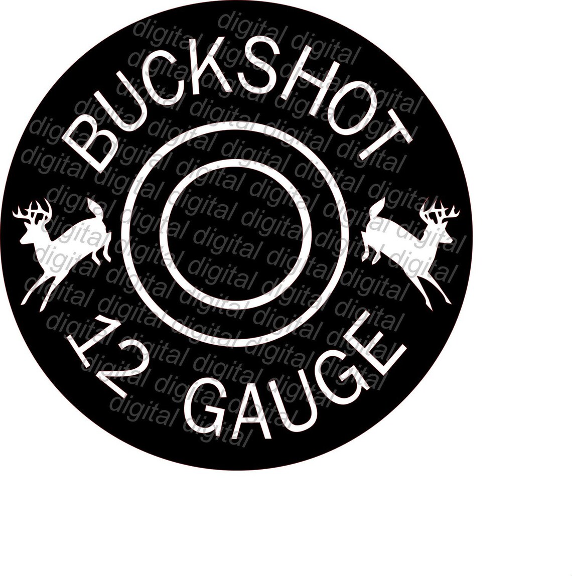 Buckshot 12 Gauge Shotgun Shell Digital Vector Svg - Png - Jpg - Dxf ...