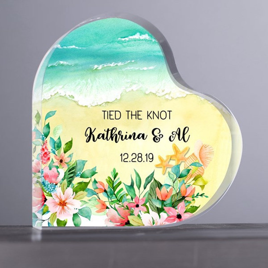 Personalized Heart Keepsake Acrylic Heart Personalized With - Etsy