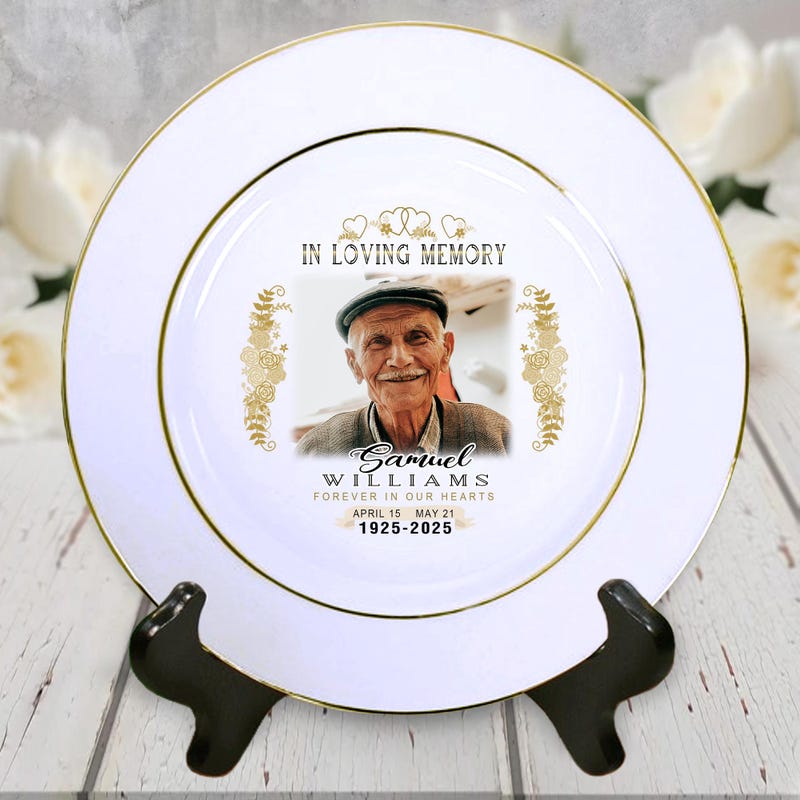 Memorial Plate for Dinner - Etsy