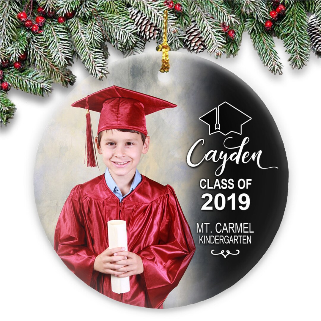 Graduationornament - Personalized With Photo, Name, Year & School Name ...