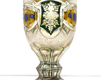 Antique Crystal Vase / Biedermeier / Austria /bohemian Crystal - Etsy