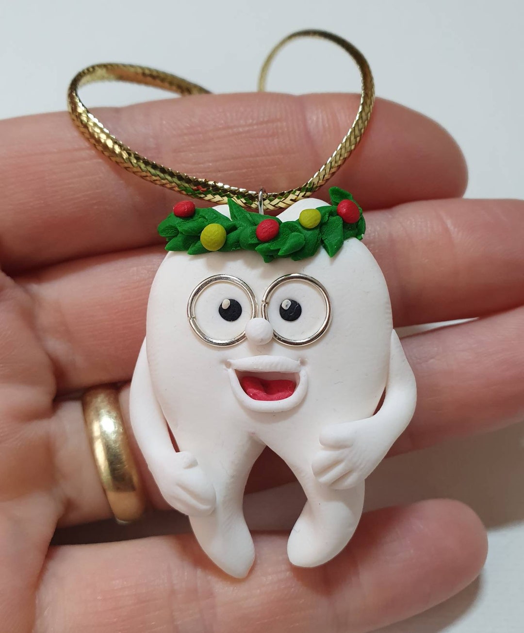 Cute Tooth Christmas Ornament, Christmas Gift Ornament for Dentist ...