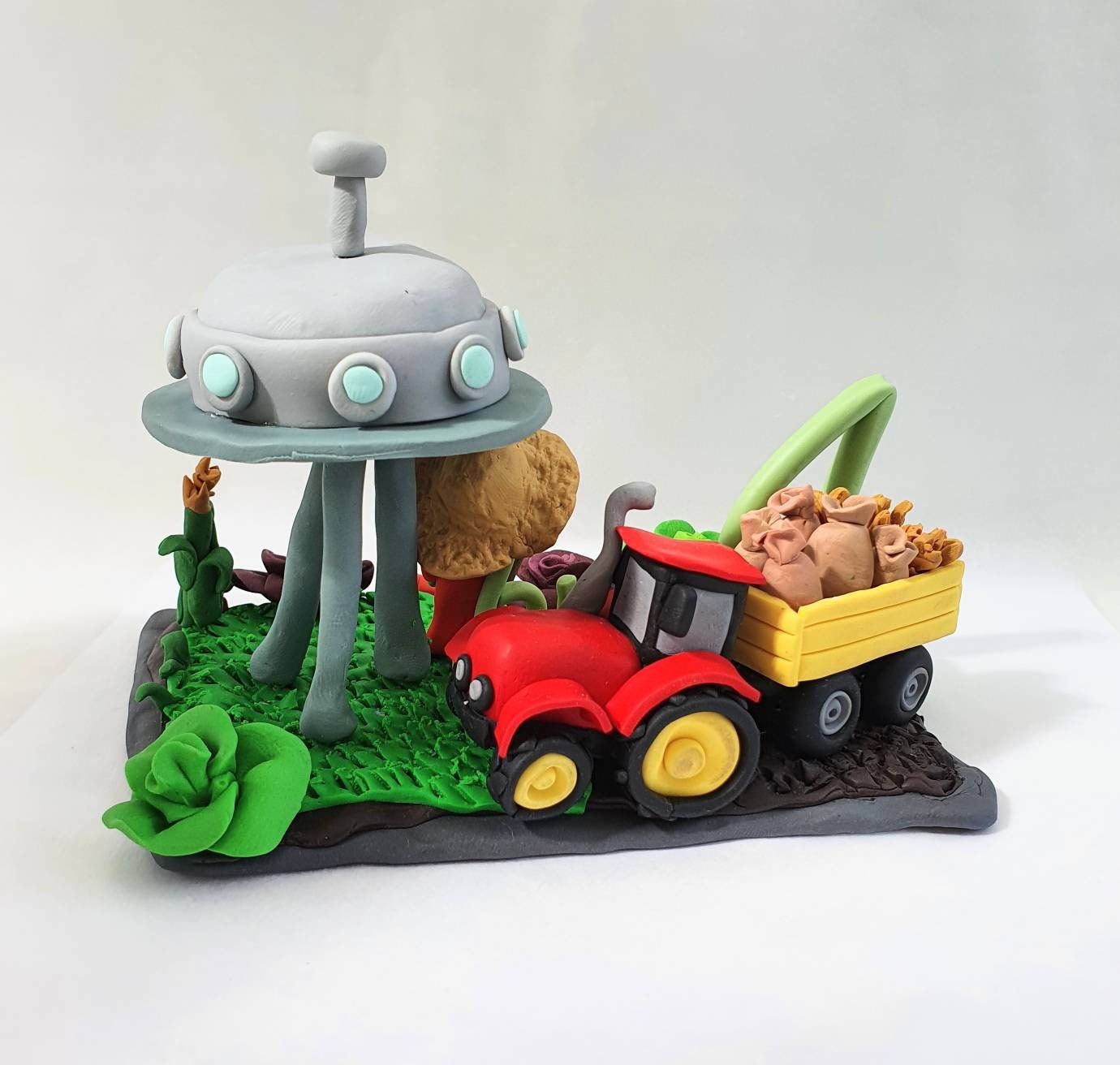 Farm Cake Topper, Tractor Cake Topper, Funny Cake Topper, Birthday Cake ...