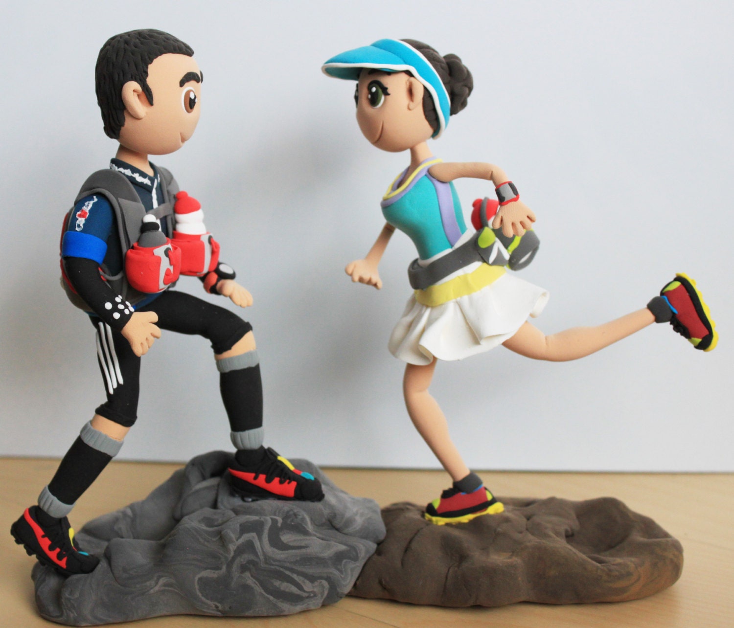 Marathon Runners Cake Topper, Wedding Cake Topper, Cute Cake Topper ...