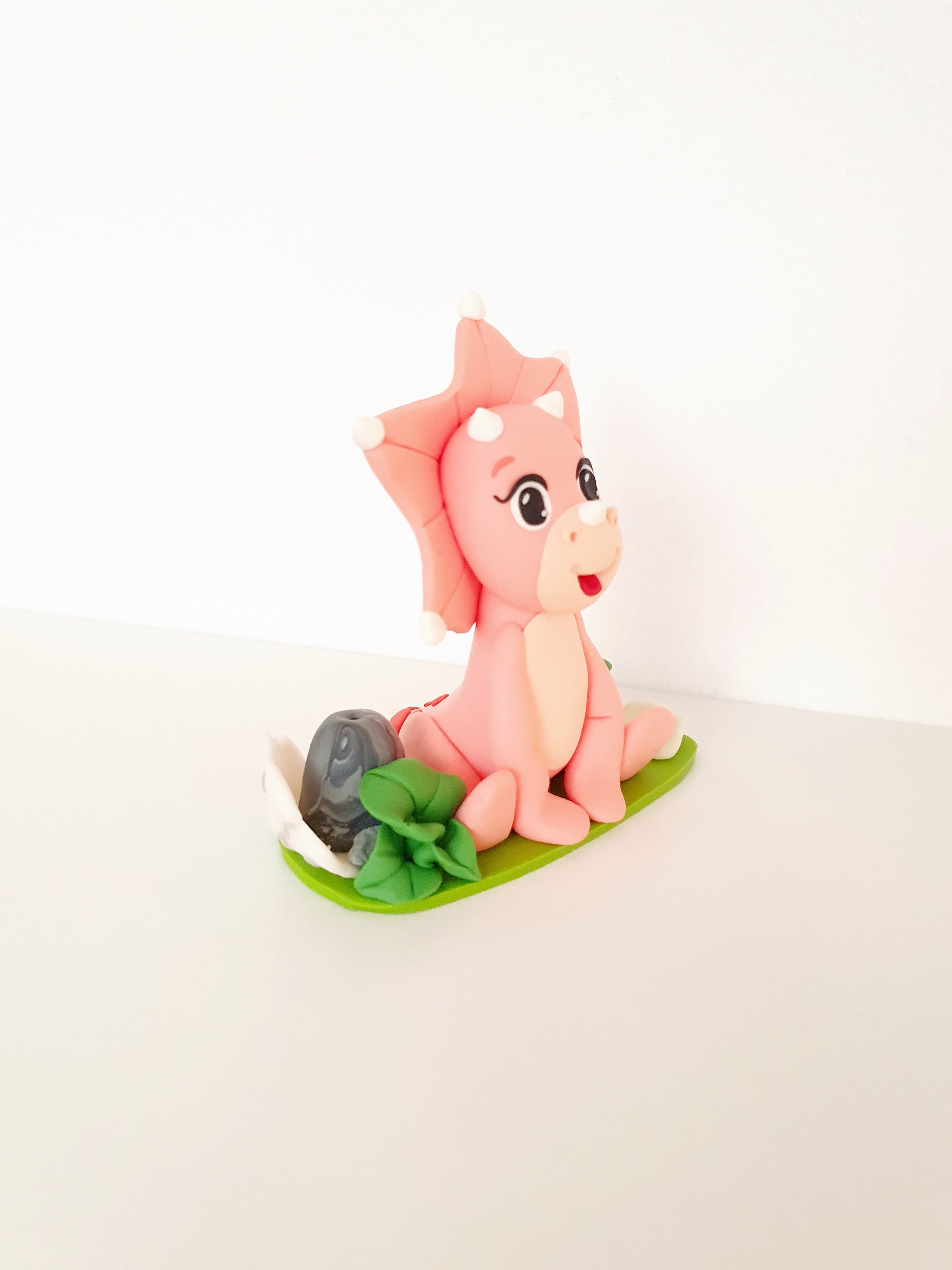 Cute Dinosaur Cake Topper, Dino Cake Topper, Triceratops Cute Cake ...