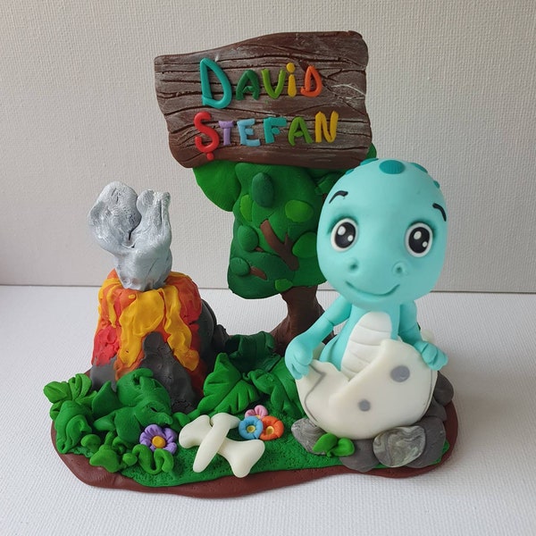 Dinosaur Cake Topper - Etsy