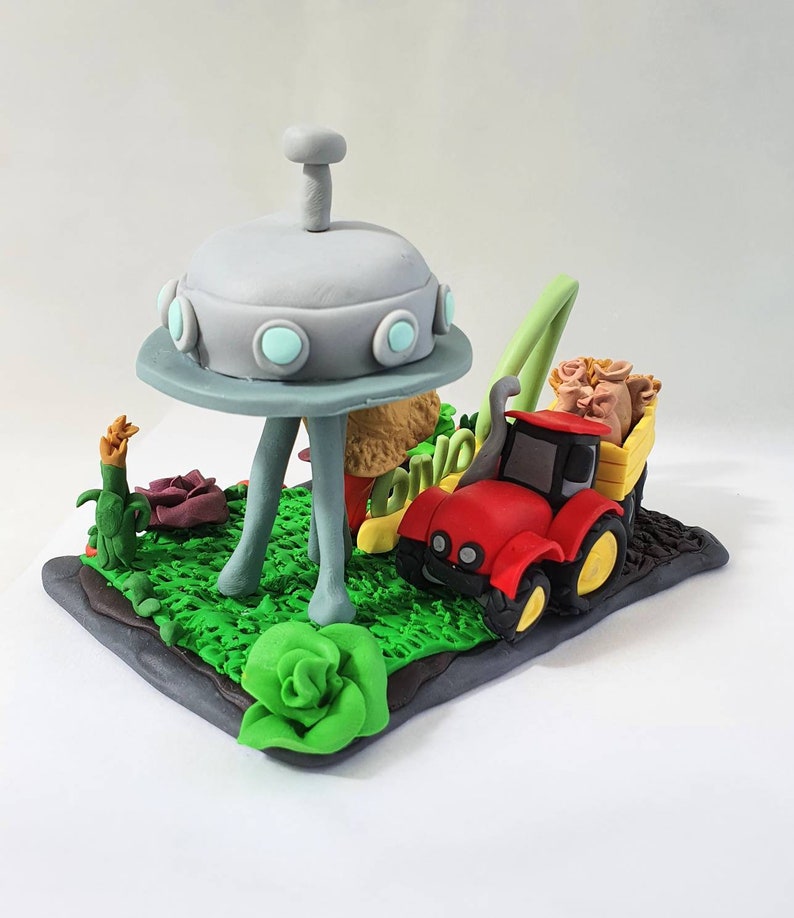Farm Cake Topper, Tractor Cake Topper, Funny Cake Topper, Birthday Cake ...