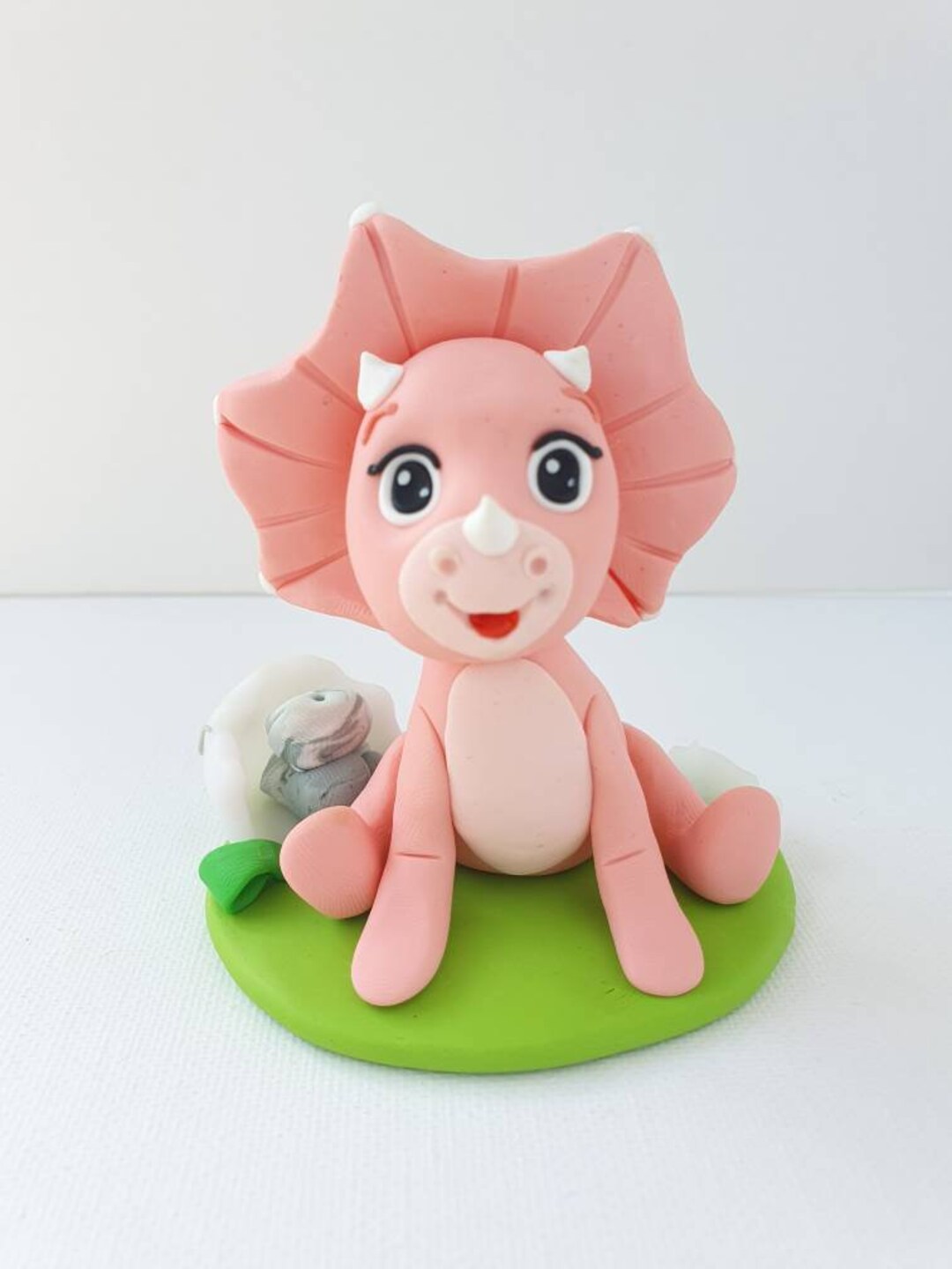 Cute Dinosaur Cake Topper Dino Cake Topper Triceratops Cute - Etsy