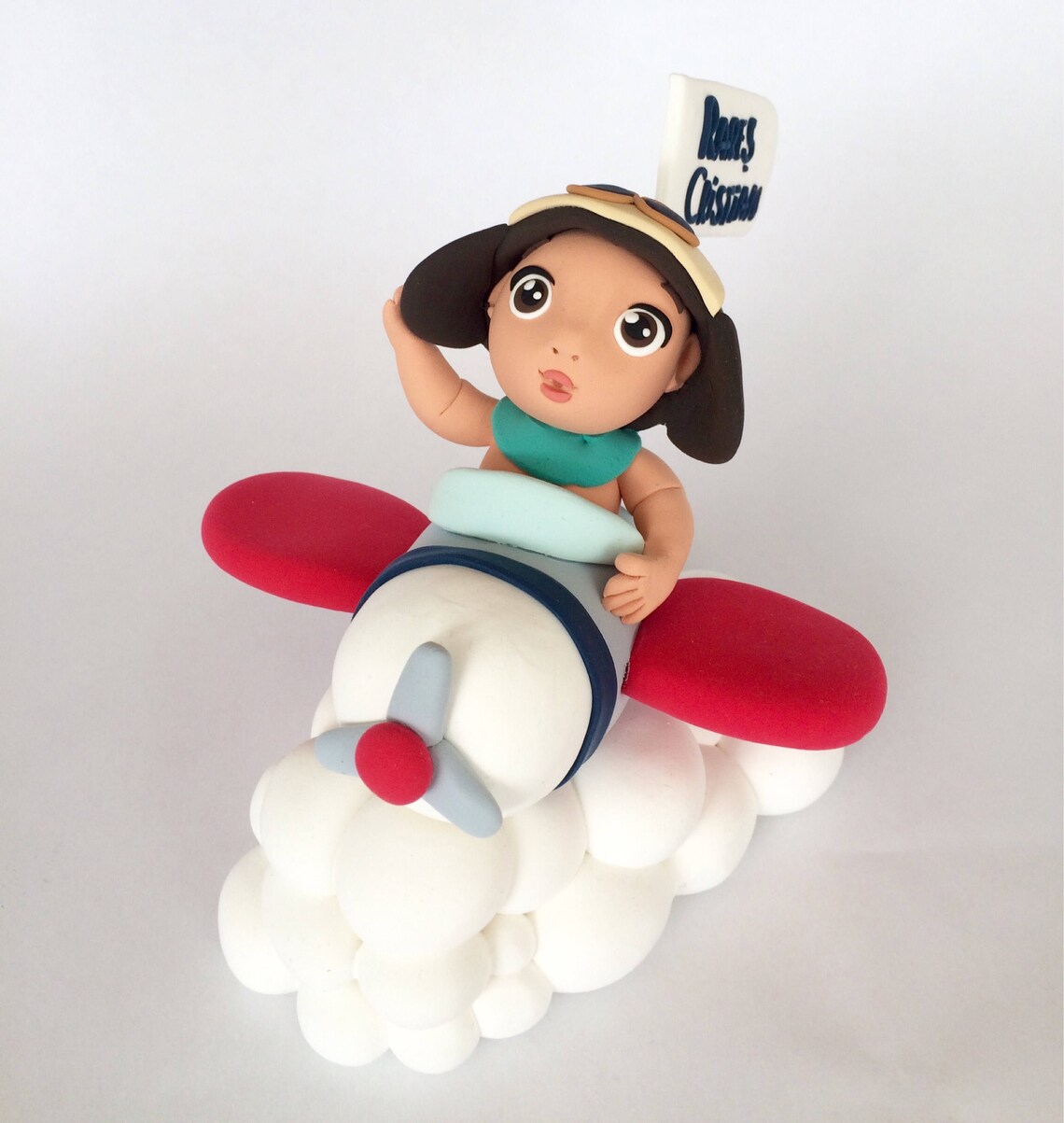 Aviator Cake Topper, Aeroplan Cake Topper, Newborn Cake Topper, Baptism ...