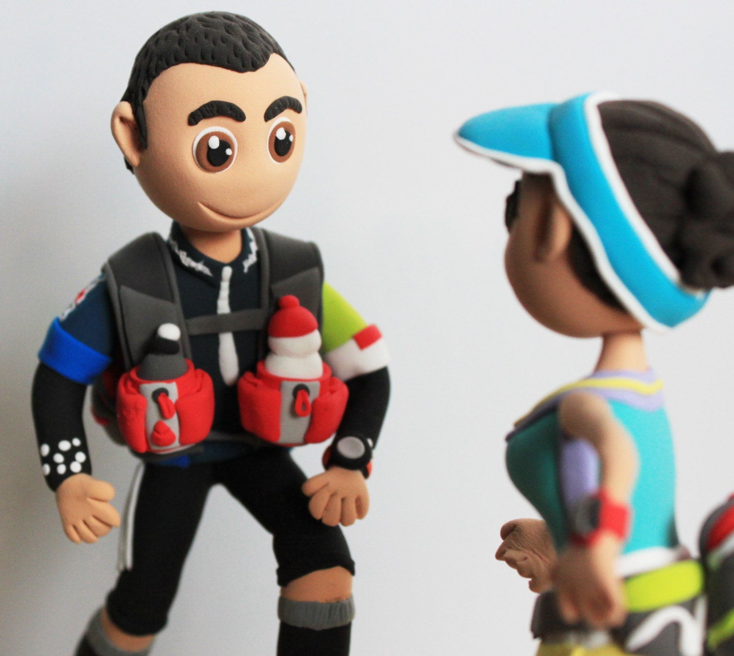 Marathon Runners Cake Topper, Wedding Cake Topper, Cute Cake Topper ...