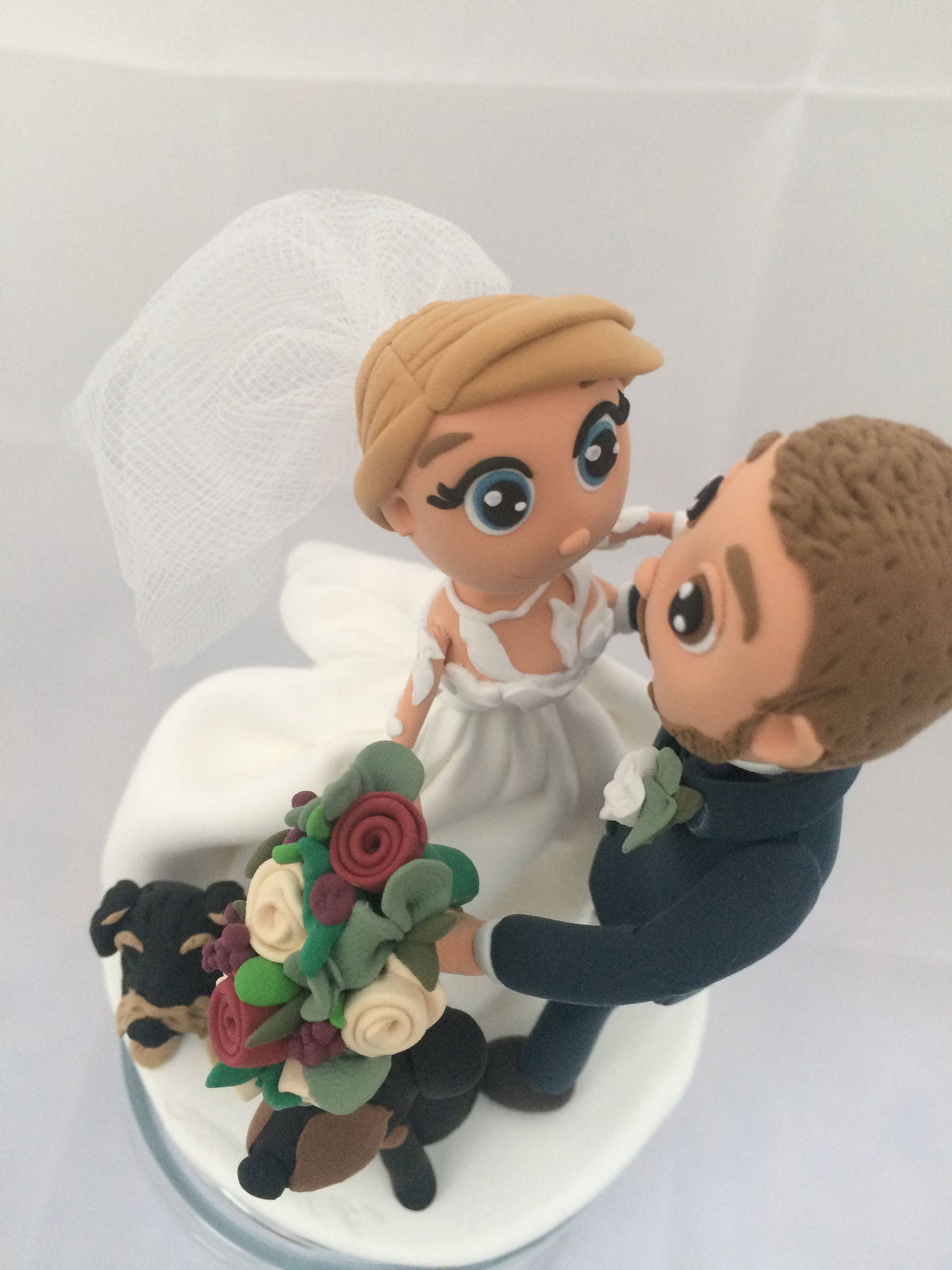 Wedding Cake Topper Cute Cake Topper Custom Figurines With - Etsy