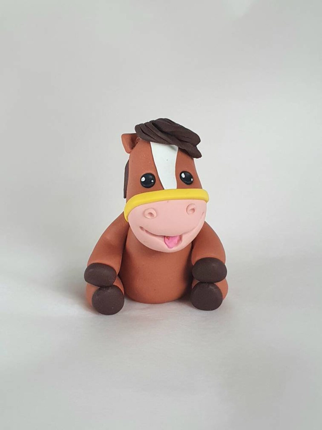 Horse Cake Topper, Farm Party Decor, Polymer Clay - Etsy