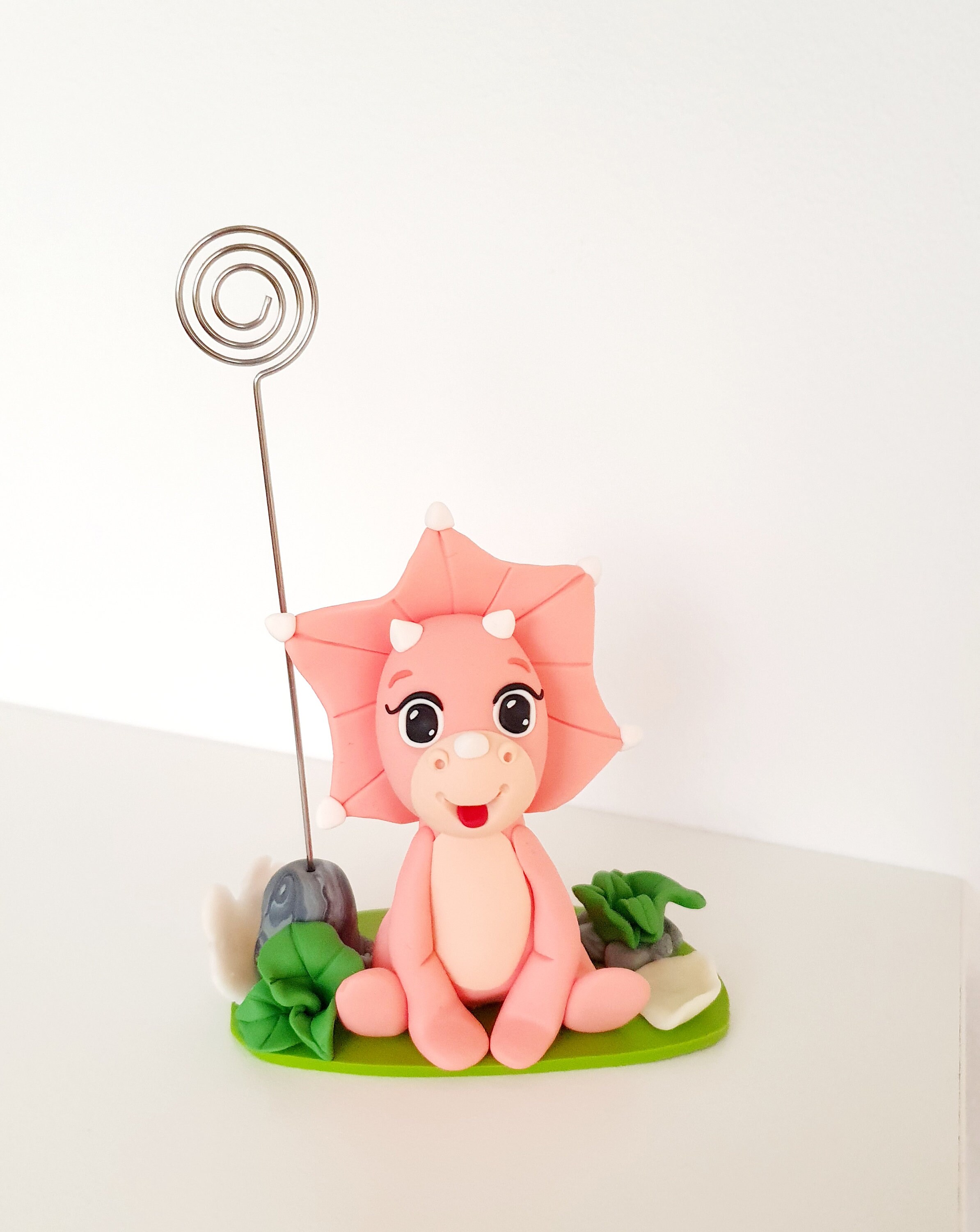 Cute Dinosaur Cake Topper, Dino Cake Topper, Triceratops Cute Cake ...