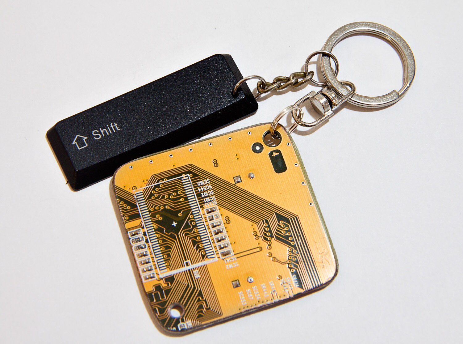 Cpu keychain Cool mens keyrings Motherboard gifts Geeky | Etsy