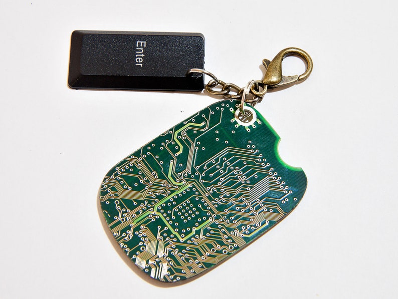 Cpu keychain Motherboard gifts Geek keychain Circuit board | Etsy