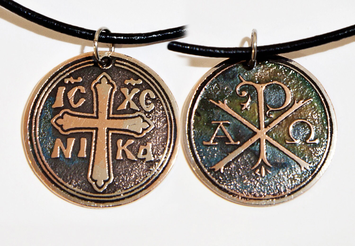 Greek cross necklace Orthodox cross necklace Byzantine cross | Etsy