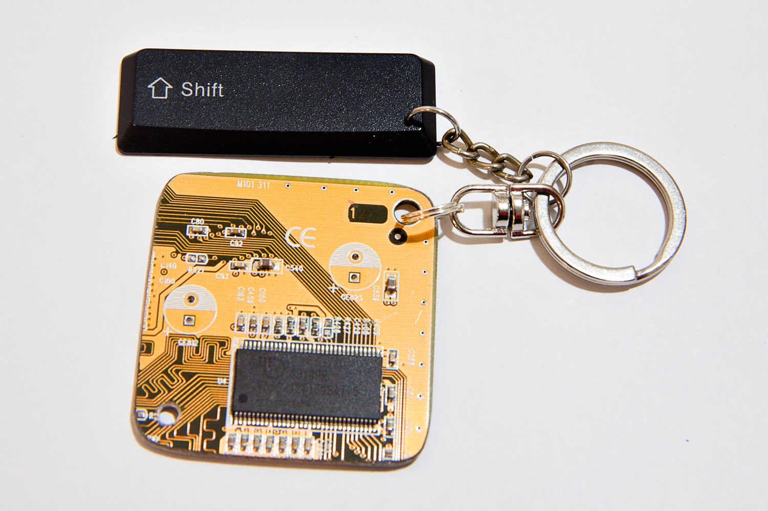 Cpu keychain Cool mens keyrings Motherboard gifts Geeky | Etsy