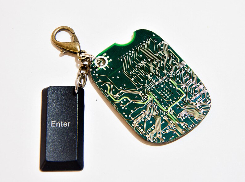 Cpu keychain Motherboard gifts Geek keychain Circuit board | Etsy