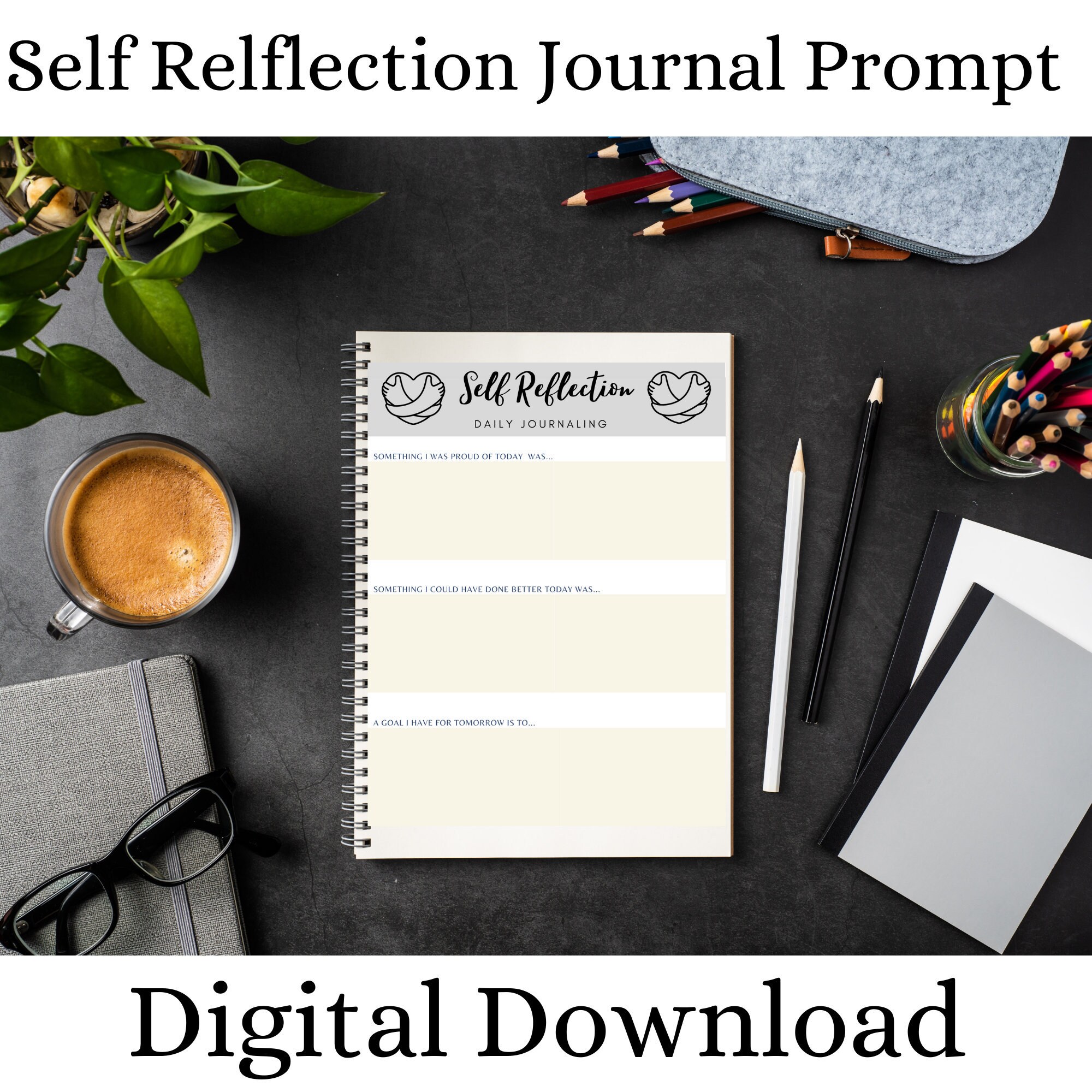 Self Reflection Journal Prompt Digital Download - Etsy