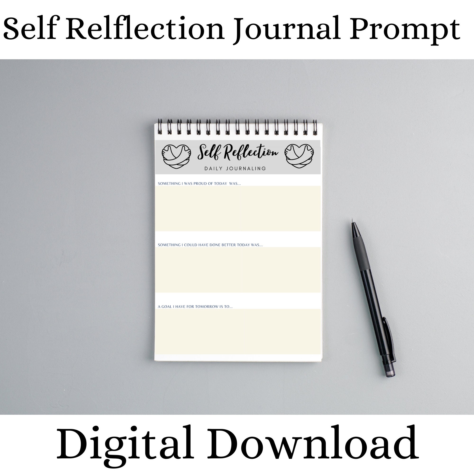 Self Reflection Journal Prompt Digital Download - Etsy