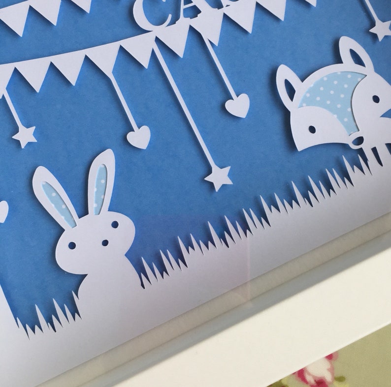Personalised New Baby Paper Cut Frame With Infills New Baby - Etsy UK