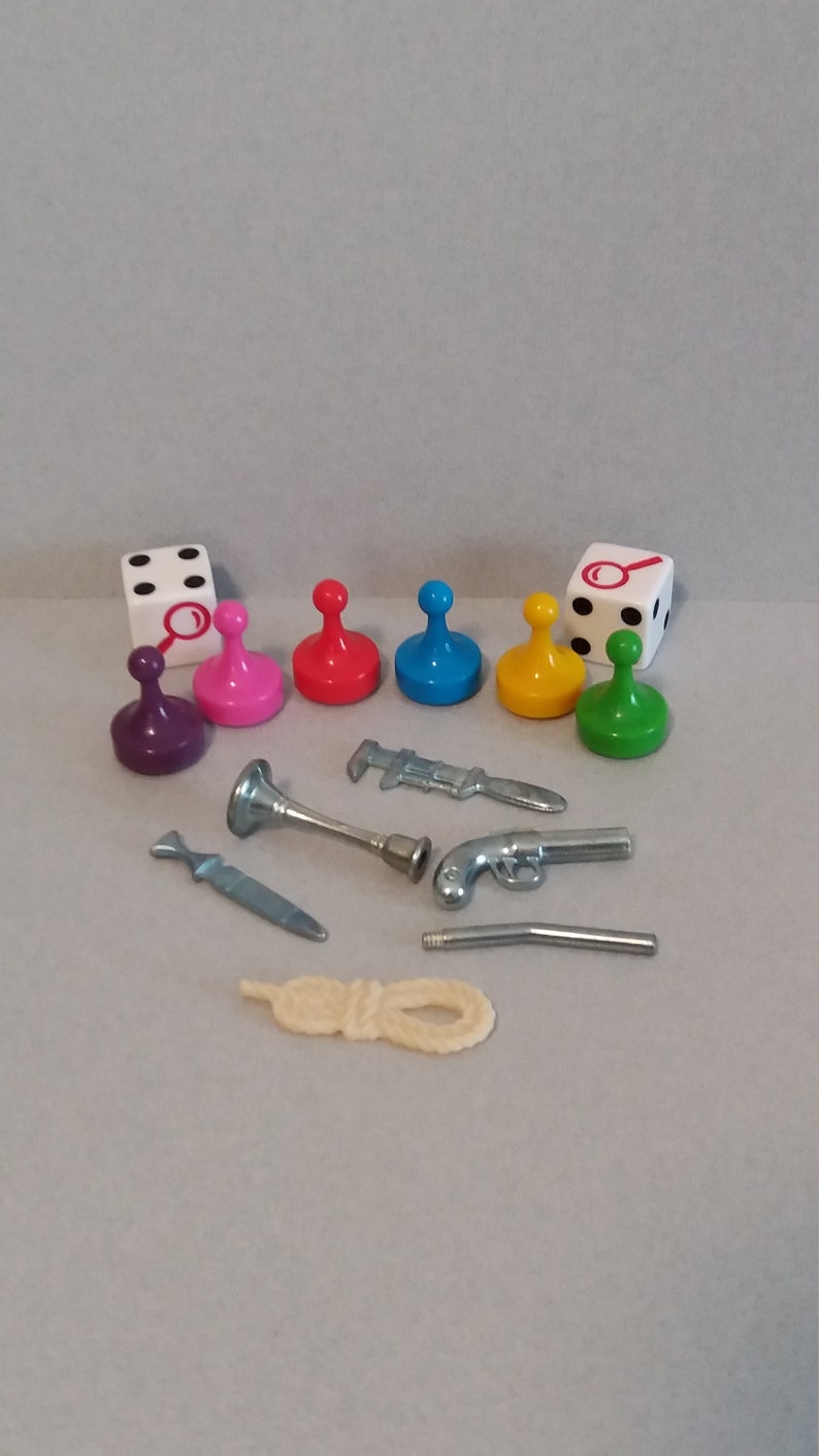 Vintage Clue Game Pieces Metal Game Tokens Replacement - Etsy