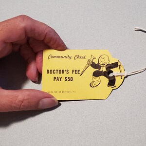 Set of 10 Monopoly Gift Tags, Chance Cards, Community Chest Cards, Pre ...