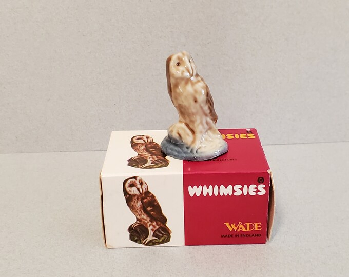 Wade Whimsies, Barn Owl With Original Box, Set 8 1977, Vintage Wade ...
