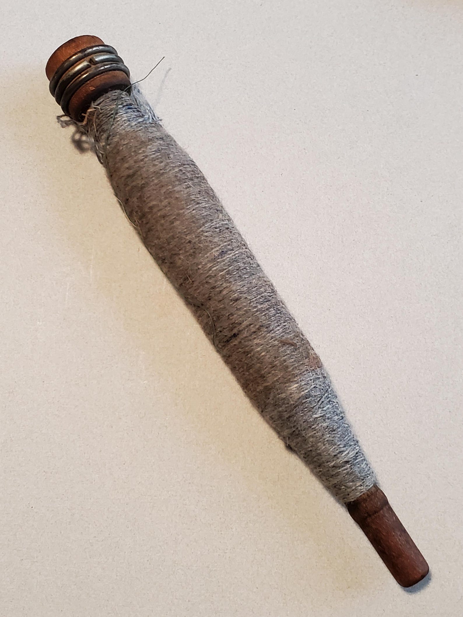 Antique Wood Bobbins, Vintage Textile Spools, New England Mill, Wound ...