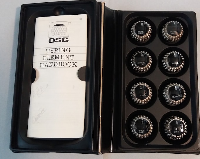 Vintage IBM Selectric Typewriter Font Balls, Complete Set of 8, the ...
